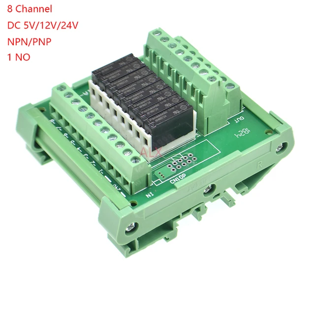 8 Csatorna Relé Modul C45 Din Rail Mount Apan3105 Apan3112 Apan3124 1Nc ...