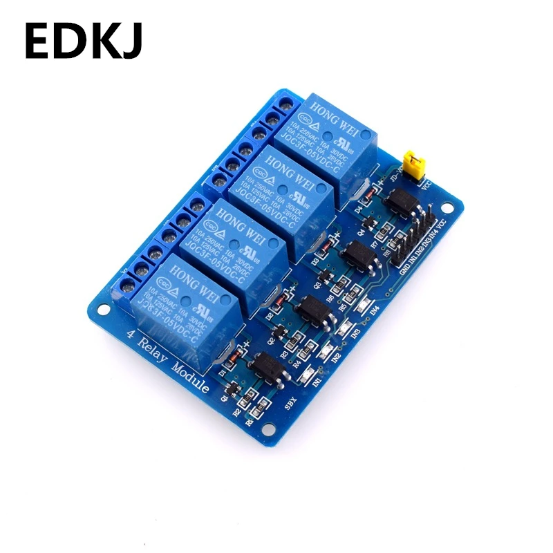 Módulo de relé HW 316A de 4 vías, 5V, con aislamiento optoacoplado, un ...