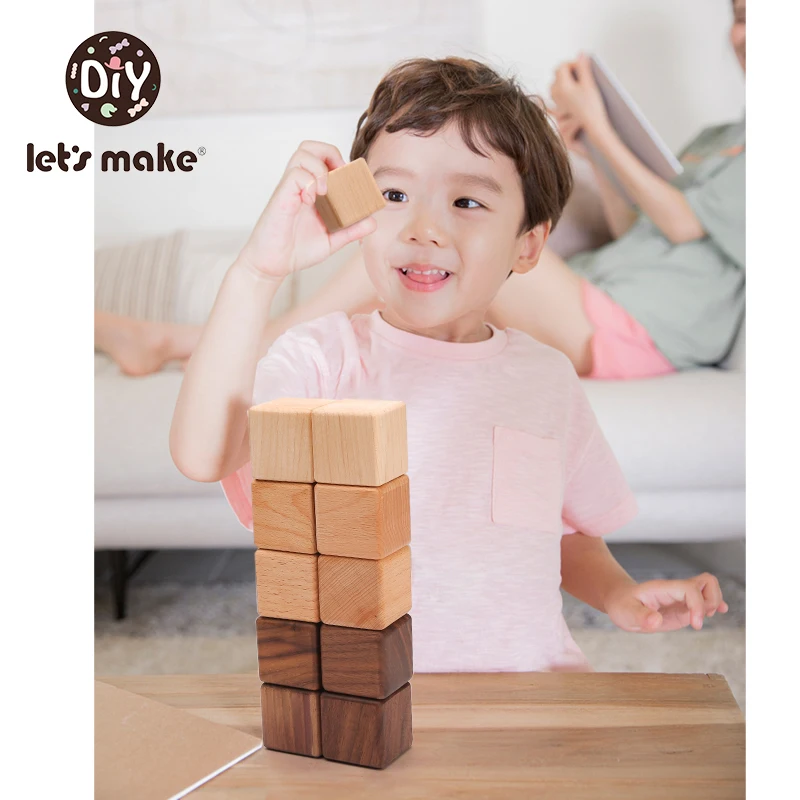 let-s-make-Children-Wooden-Square-Building-Construction-Block-Toys-Baby ...