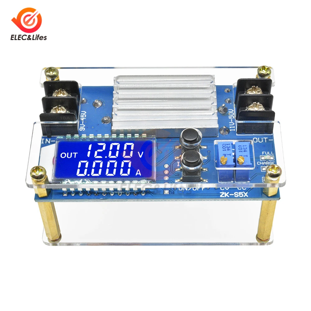 5A 90W boost constant current constant voltage power supply module DC ...