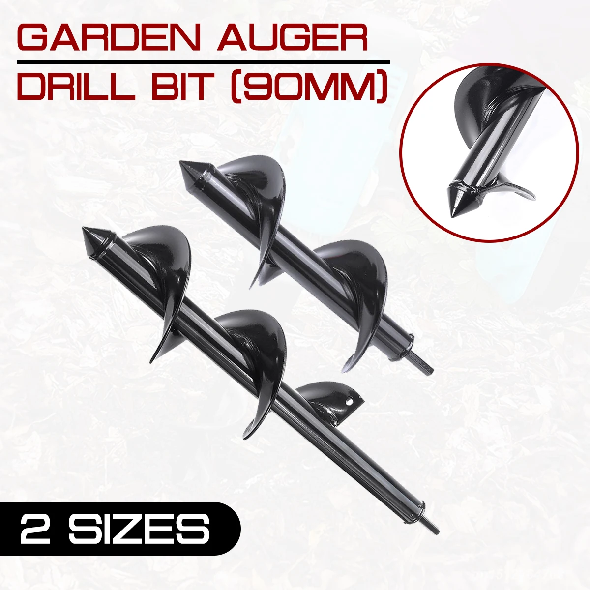 90mm Garden Planting Machine Drill Bit Earth Auger Hole Digger Tool ...