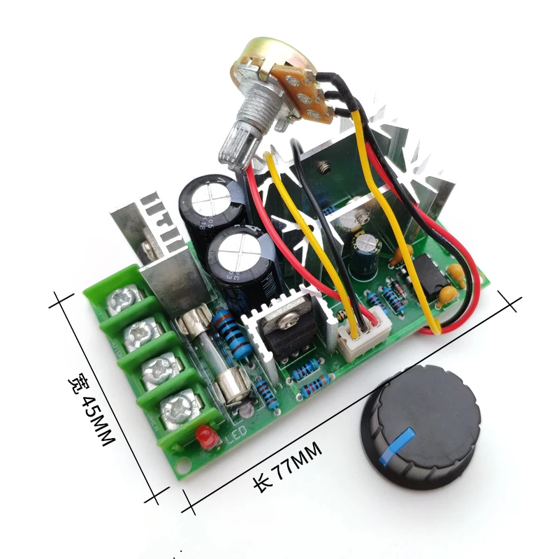 DC10-60V 12V 24V Motor Speed Control Regulator PWM Motor Speed ...
