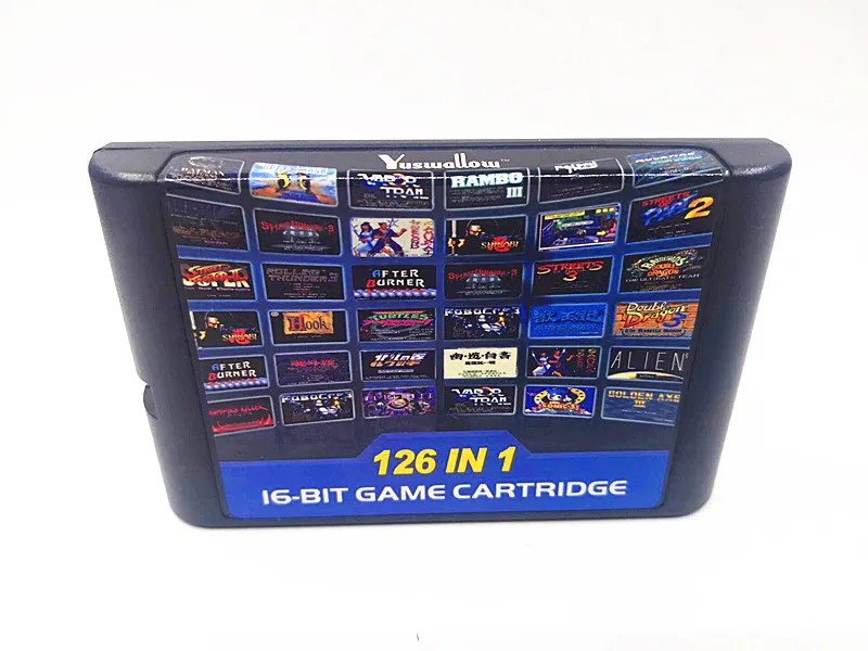 126 Hot Games In One Cartridge For Megadrive Genesis Consoles 126 In ...