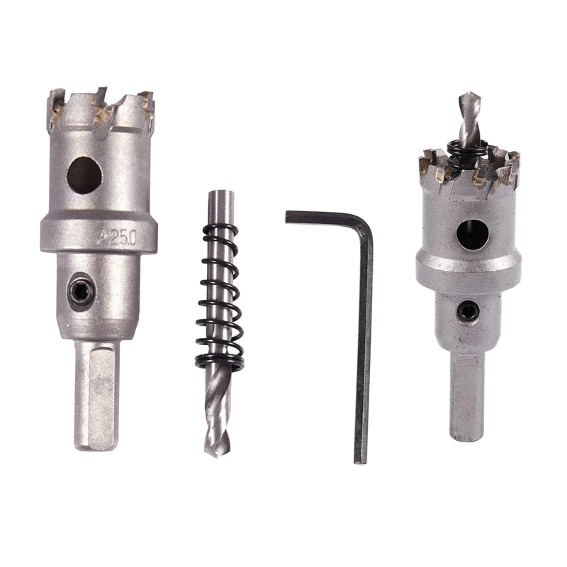 2x Carbide Tip Metal Cutter Stainless Steel HSS Drill Bit Hole Saw ...