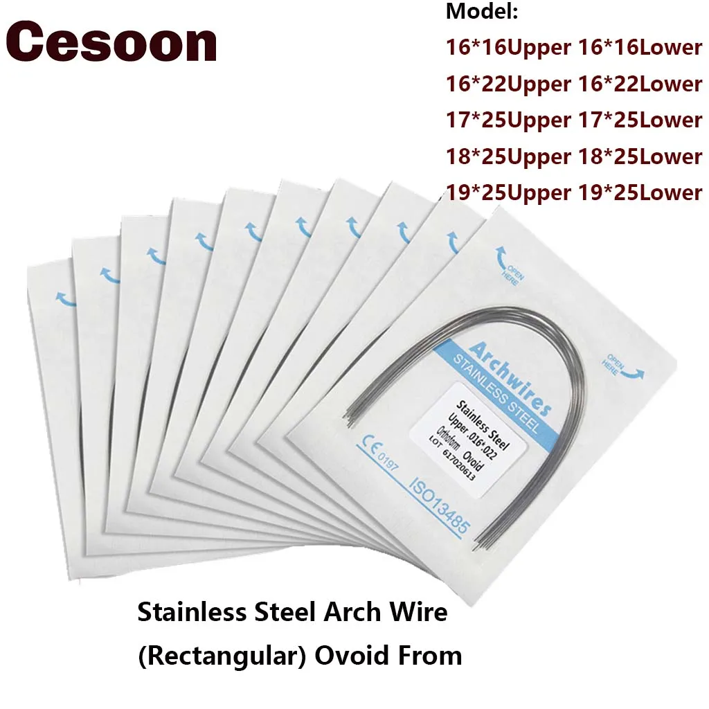 100Pcs-10Packs-Dental-Orthodontic-Archwires-Stainless-Steel-Arch-Wire ...