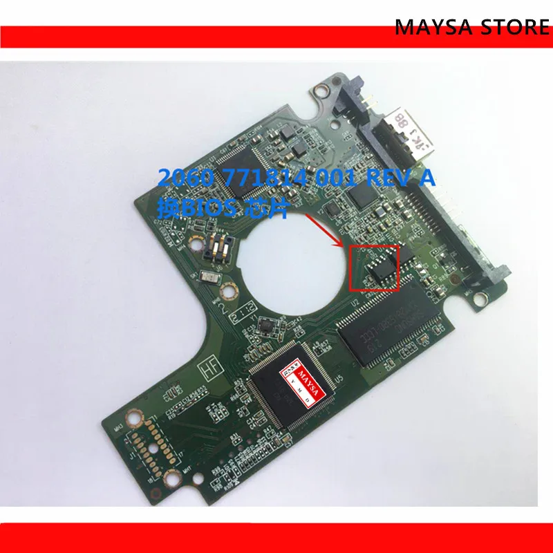 WD5000BMVW-HDD-PCB-2060-771814-001-REV-P1-2060-771814-001-REV-A-2060 ...