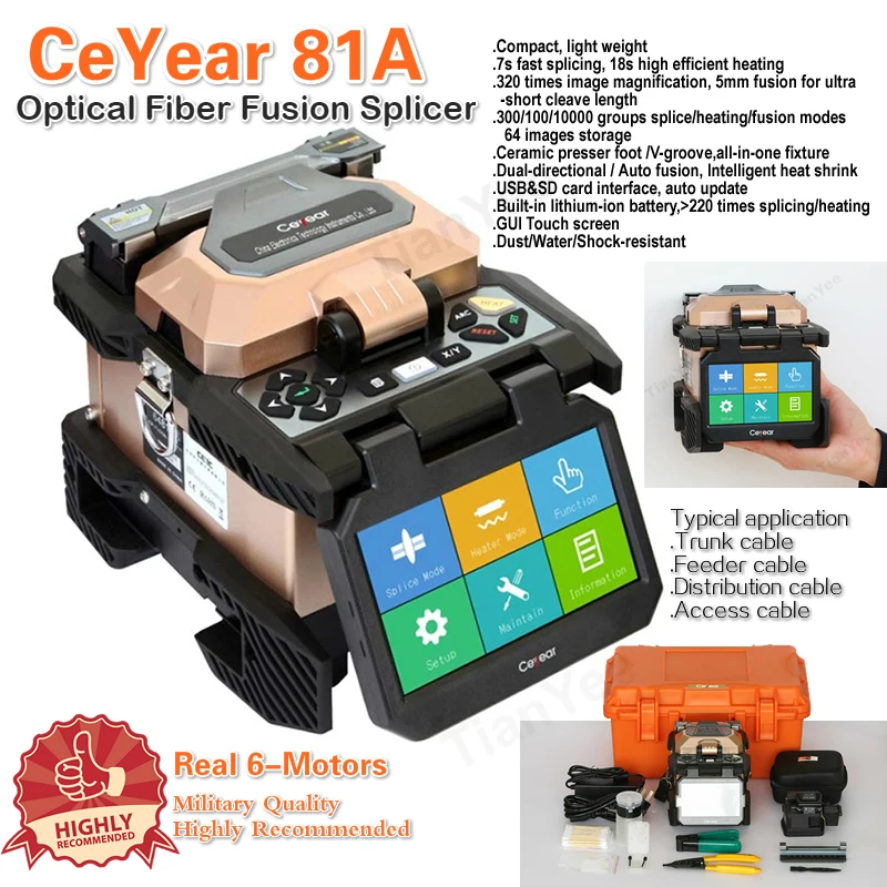 CeYear 81A Military High quality cost efficiency Optical Fiber Fusion ...