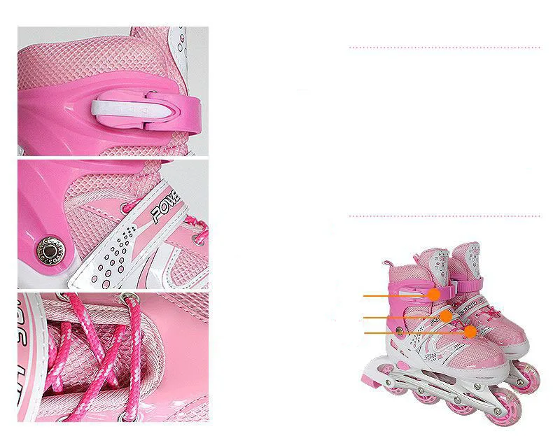 Детские коньки, мигающие роликовые коньки, Взрослые роликовые коньки ...