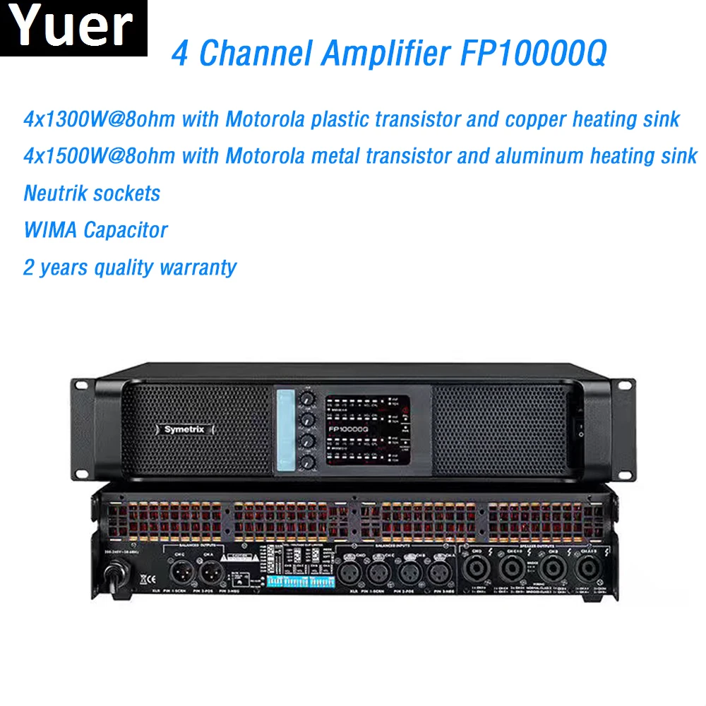 4 Channel Amplifier 4X1300W FP10000Q Line Array Amplifier Audio ...