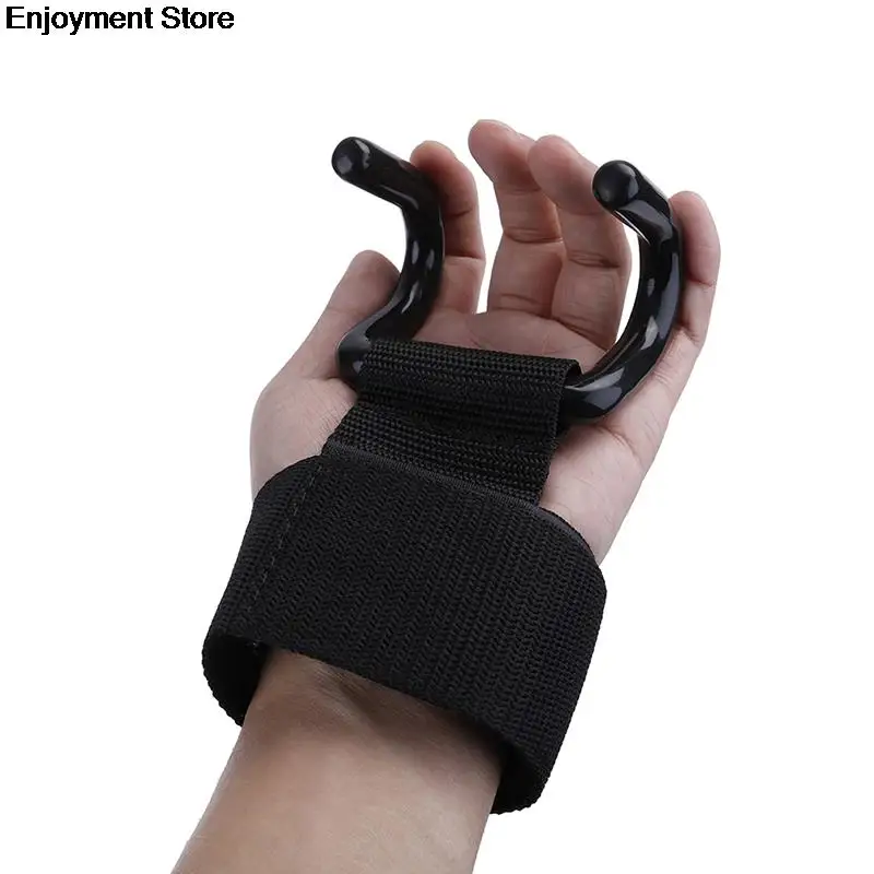 Unisex-Adjustable-Strong-Steel-Hook-Grips-Straps-Weight-Lifting ...