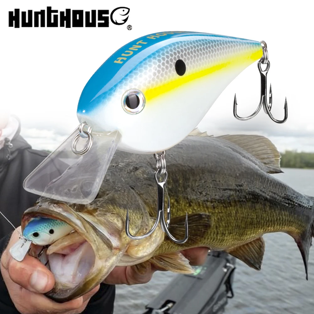 Hunthouse-Squarebill-Crankbait-65mm-16-5g-Floating-Fishing-Lure-Crank ...