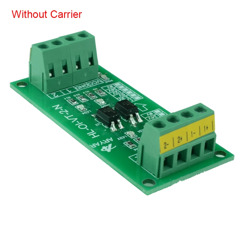 1.8V 3.3V 5V 12V 24V 2 Channel Optocoupler Isolation Board PLC Signal ...