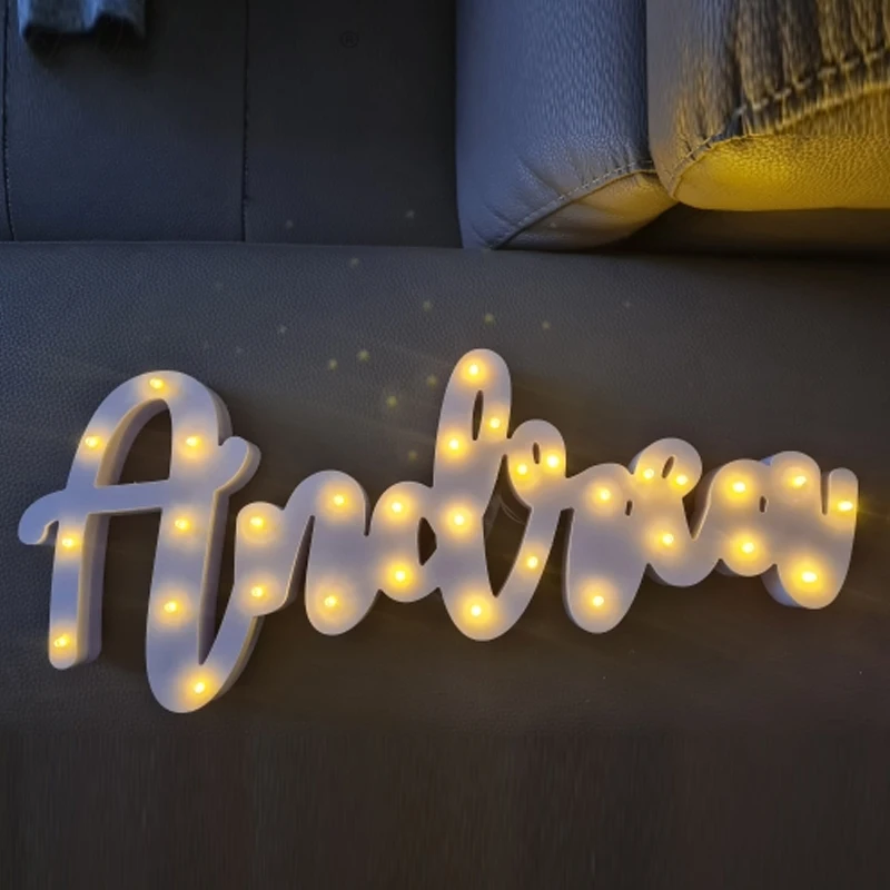 custom-made-Alphabet-Letters-Lights-Large-Warm-White-Numbers-Light-up ...