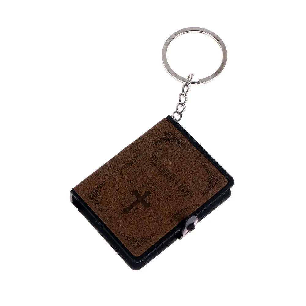 Mini Holy Bible Leather Keychain | Bible Zero