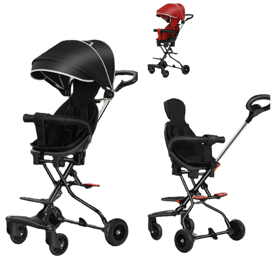 Lightweight-Stroller-Reversible-Pushchair-Baby-Pram-Trolley-with-Canopy ...