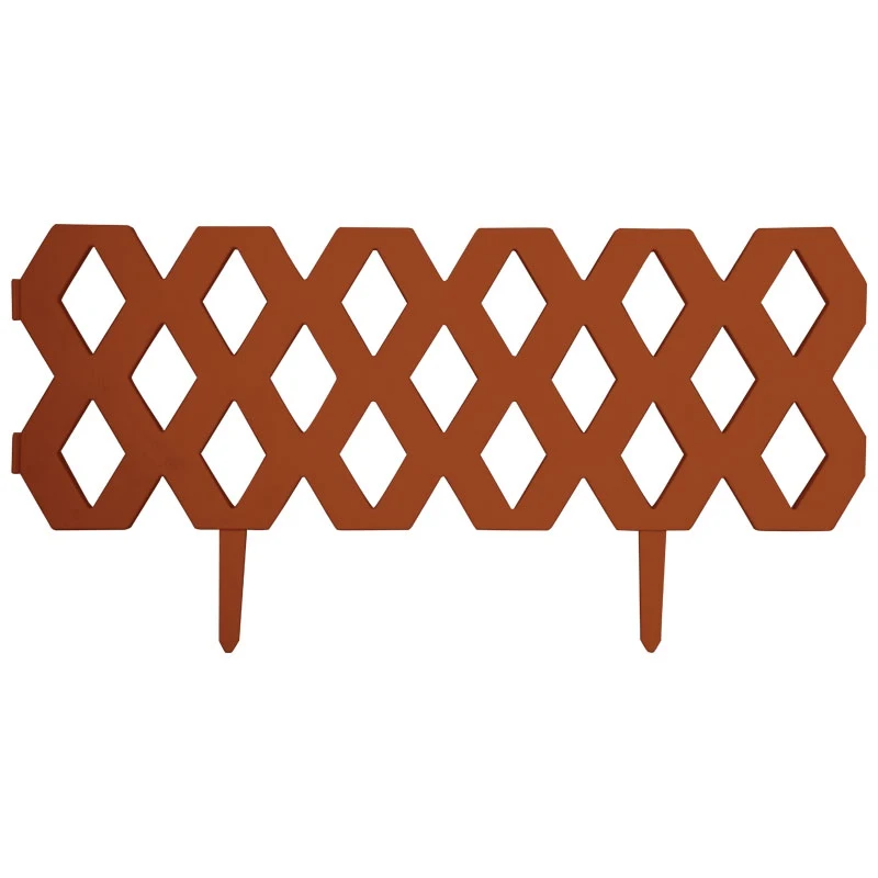 Fence "Rhombus" decorative L = 1.2m, H = 31cm (2 pieces 22 * 60cm and 4 ...