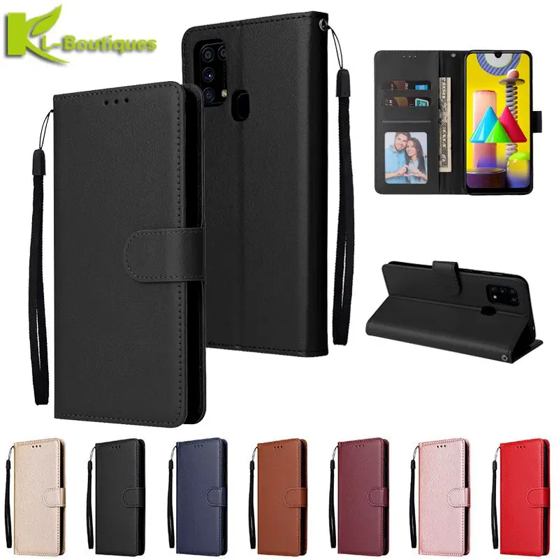 For-Samsung-Galaxy-M31-Leather-Case-on-sFor-Coque-Samsung-M31-Case ...