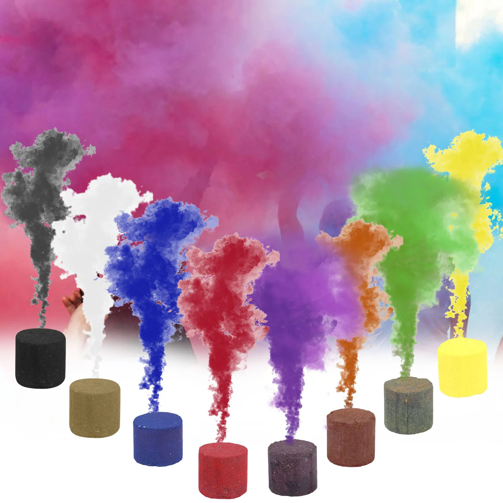 Party Smoke Cake Colorful Smoke Effect Show Round Bomb Dj Christmas ...