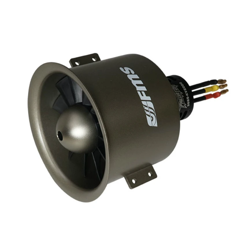 FMS 80mm EDF Ducted Fan Metal 12 blade With 3665 KV2000 Motor (Optional ...