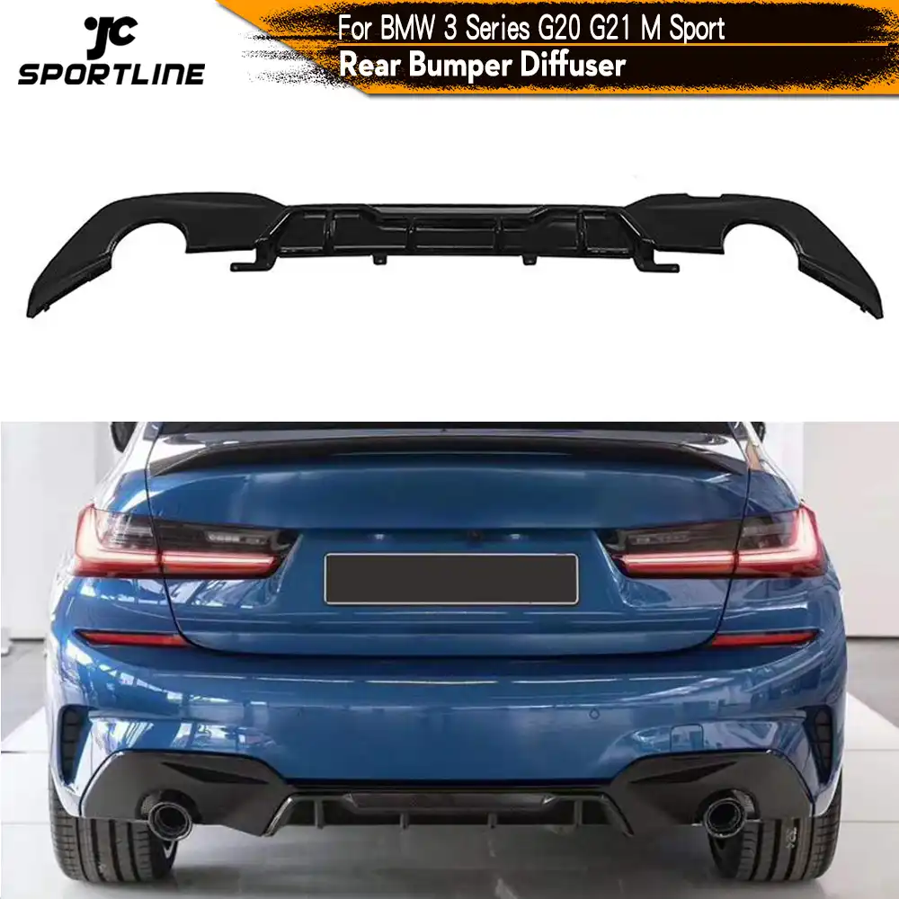 Car Rear Bumper Diffuser Lip Spoiler for BMW 3 Series G20 G28 Sport ...