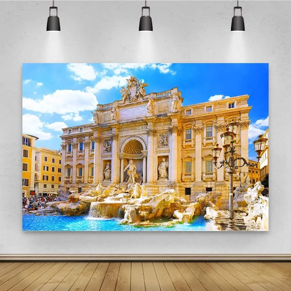 Photography Background Trevi Fountain Rome Italy Ancient Art Portraits ...