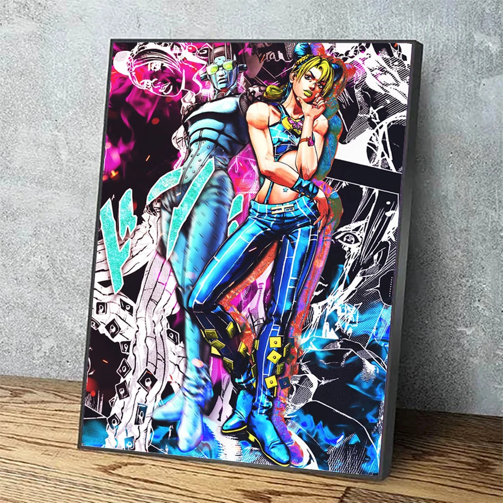 Wall Art Home Decor Hd Jojo Bizarre Adventure Print Anime Cute Modular ...