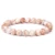 Fashion Natural Stone Pink Angelite Beads Bracelet 8mm Sunstone Beaded ...