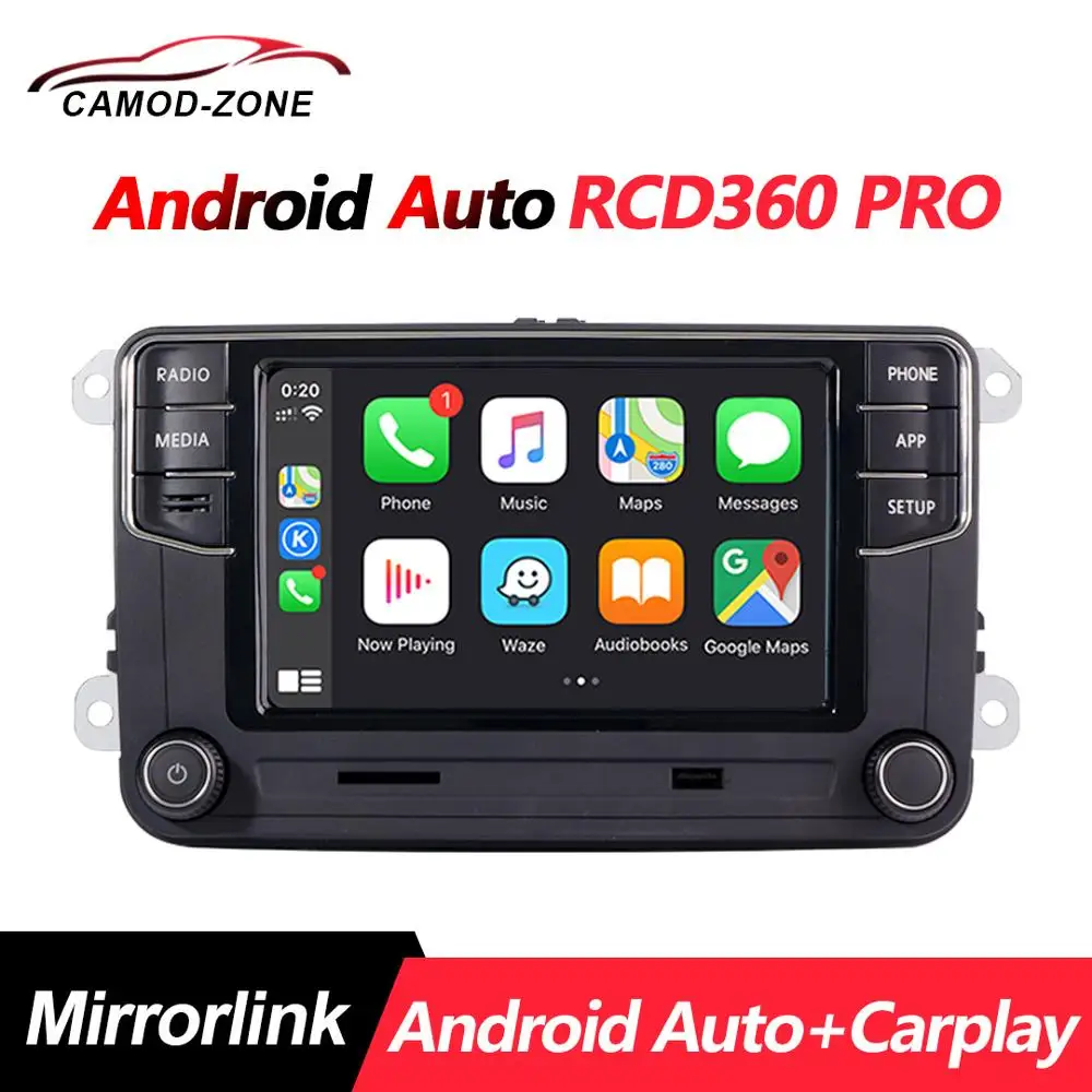 NEW-RCD330-187B-MIB-Radio-RCD360-PRO-NONAME-Android-Auto-Carplay-For-VW ...