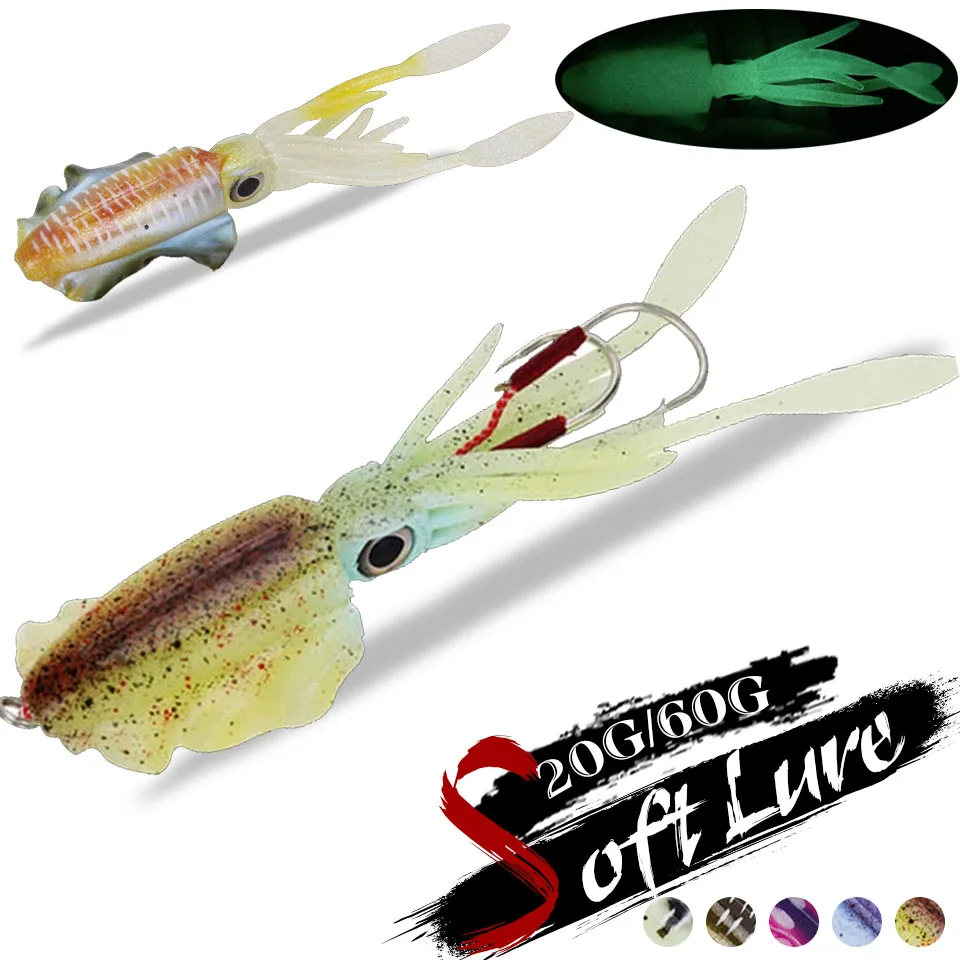 1pcs 20g/60g Octopus Head Jigs 15cm For Boat Fishing Deep Sea Fishing ...