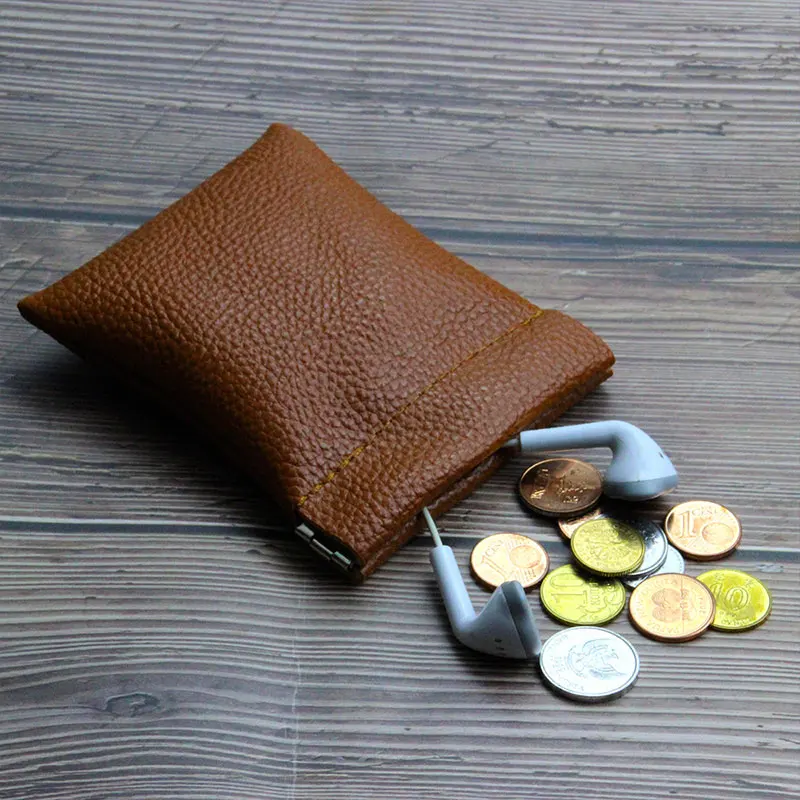PU-Leather-Change-Purse-for-Men-Women-Black-Brown-Mini-Coin-Purse-Card ...
