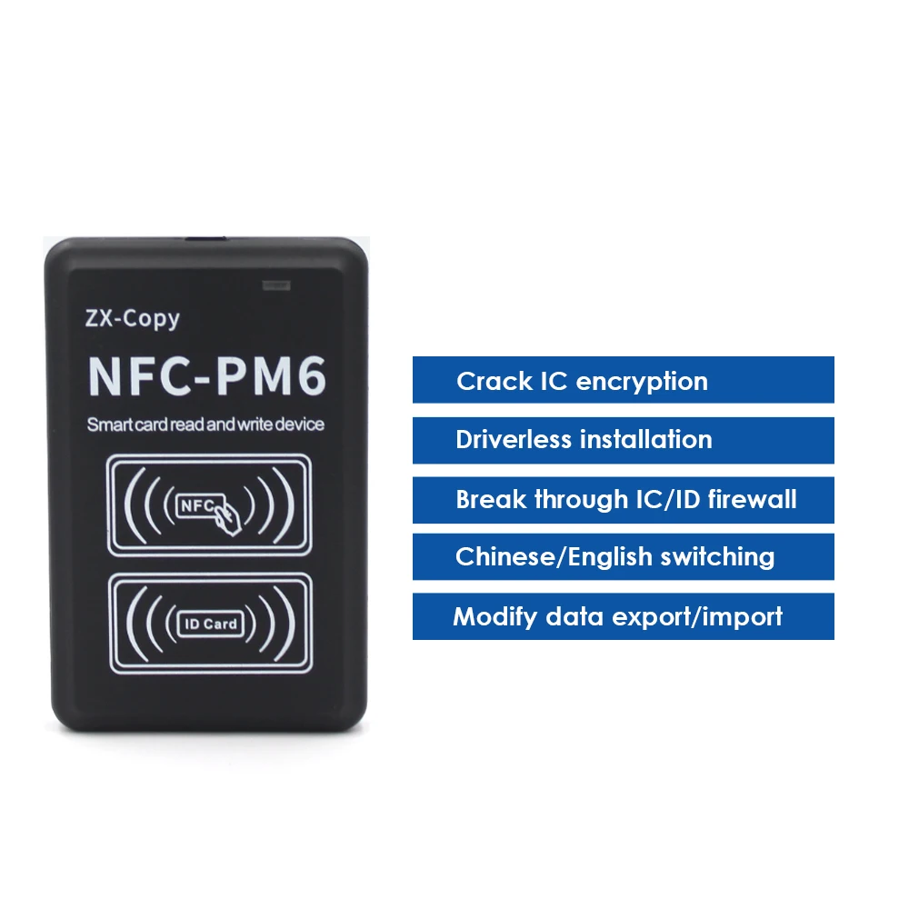 New English Version NFC PM6 Smart Card Key 125KHZ RFID with Full Decode ...