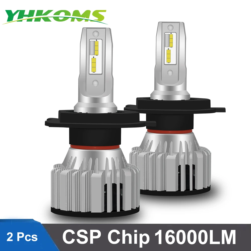 Yhkoms 16000lm H4 Led H7 Led Car Headlight H1 H8 H9 H11 9005 Hb3 9006 Hb4 9012 Mini Csp Car ...