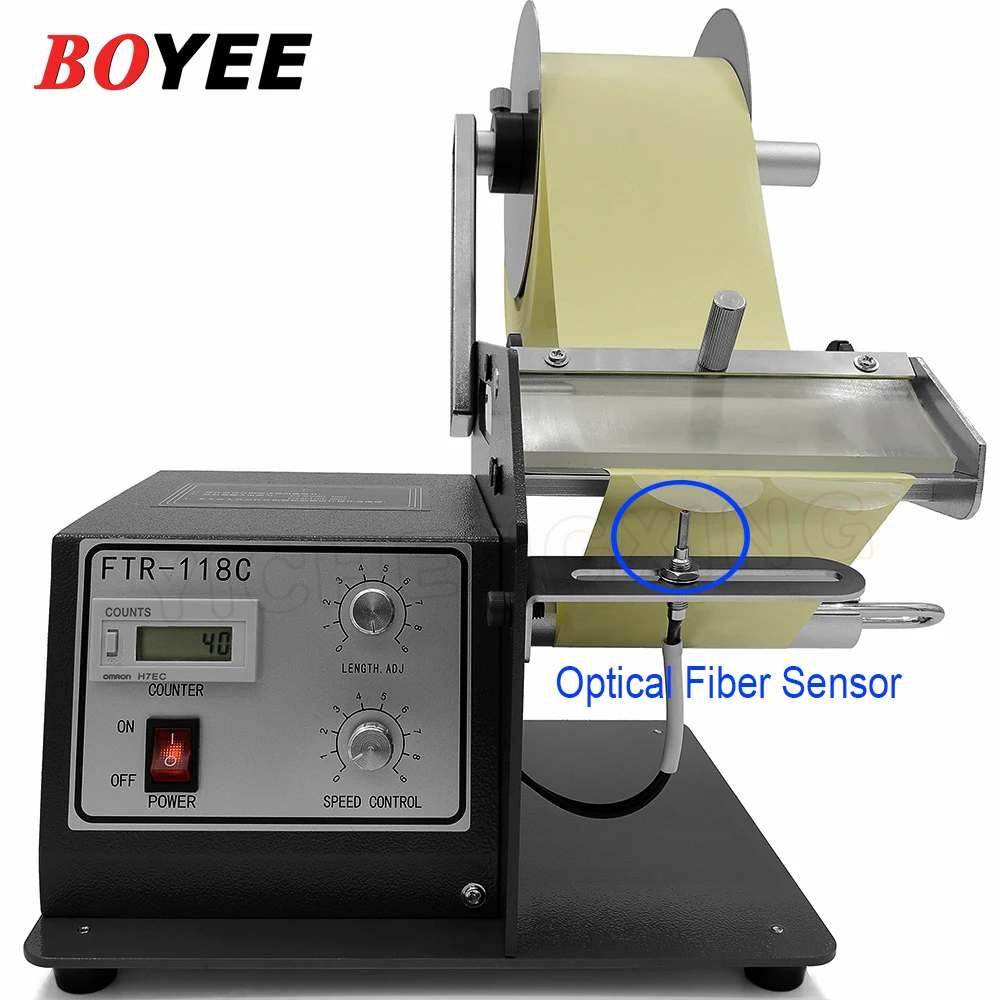 FTR-118C-Electric-Fibre-Optical-Sensor-Transparent-PET-Clear-Film-Label ...