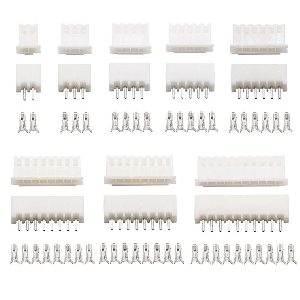 10PCS/Lot XH2.54 Pin Straight Needle Header Connector 2P 3P 4P 5P 6P 7P ...