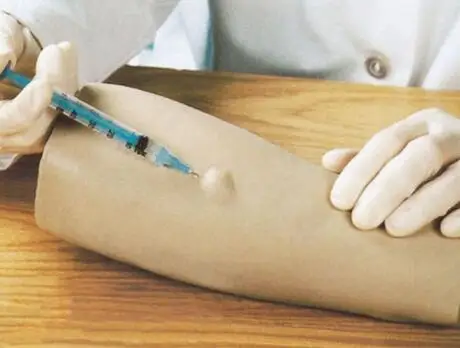 Intradermal injection model Skin test subcutaneous injection model Arm ...