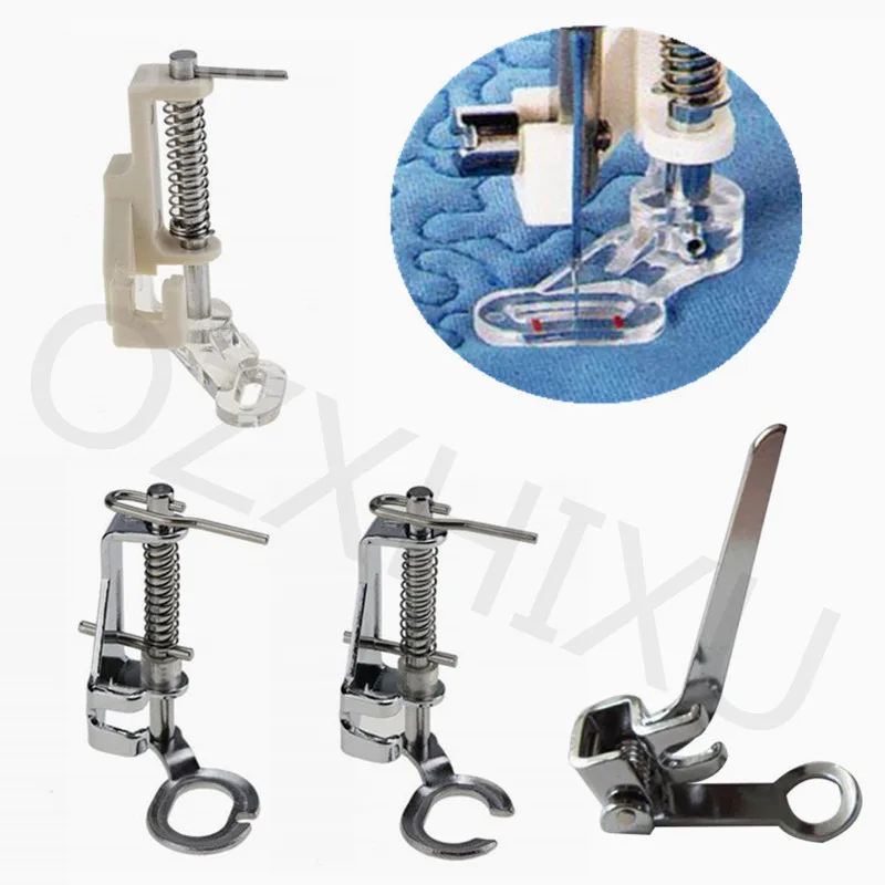 4Pcs Household Embroidery Presser Foot Free Motion Darning/ Quilting ...