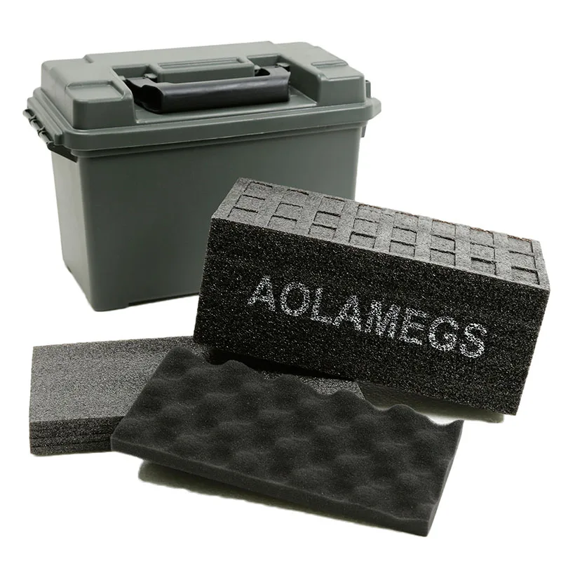 Plastic-50-Cal-Ammo-Box-with-24-Pistol-Magazine-Holder-Foam-Insert-for ...