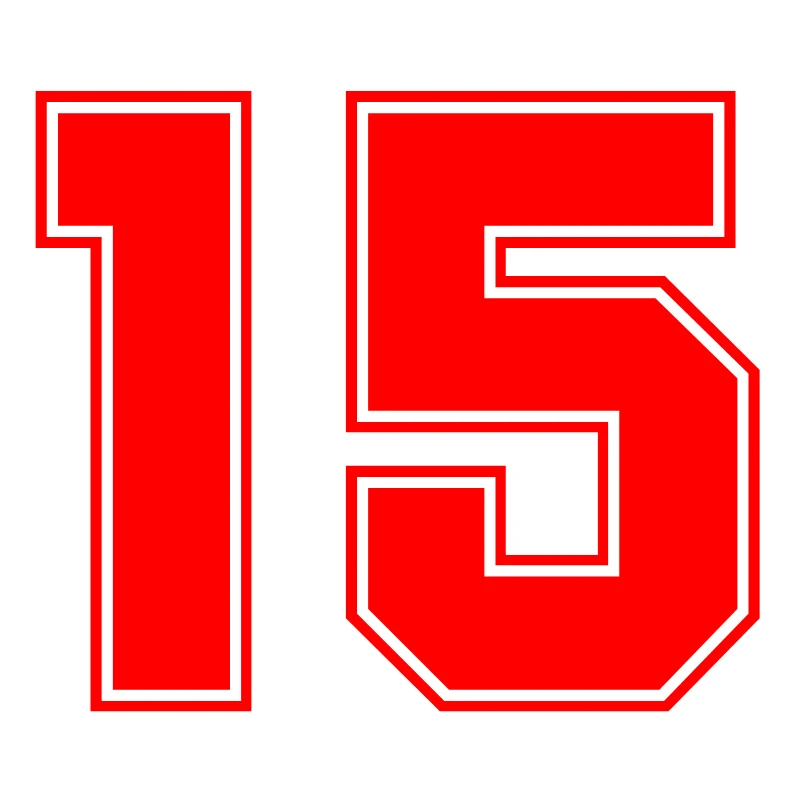 Red Number 15