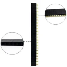 20 Pcs 10 Pairs 40 Pin 1x40 Single Row Male And Female 2.54 Breakable ...