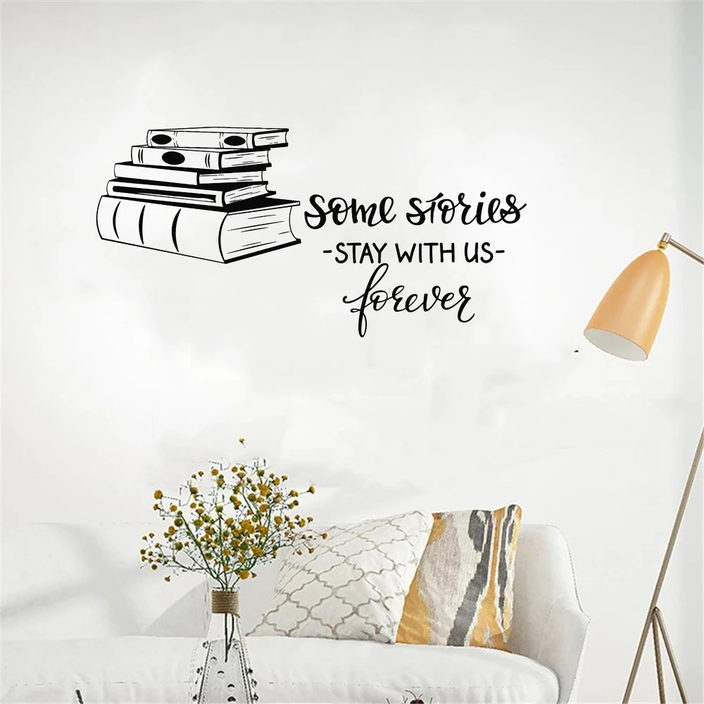 Books-Shop-Quote-Library-Reading-Room-Decor-Art-Home-Decor-Wall-Sticker ...