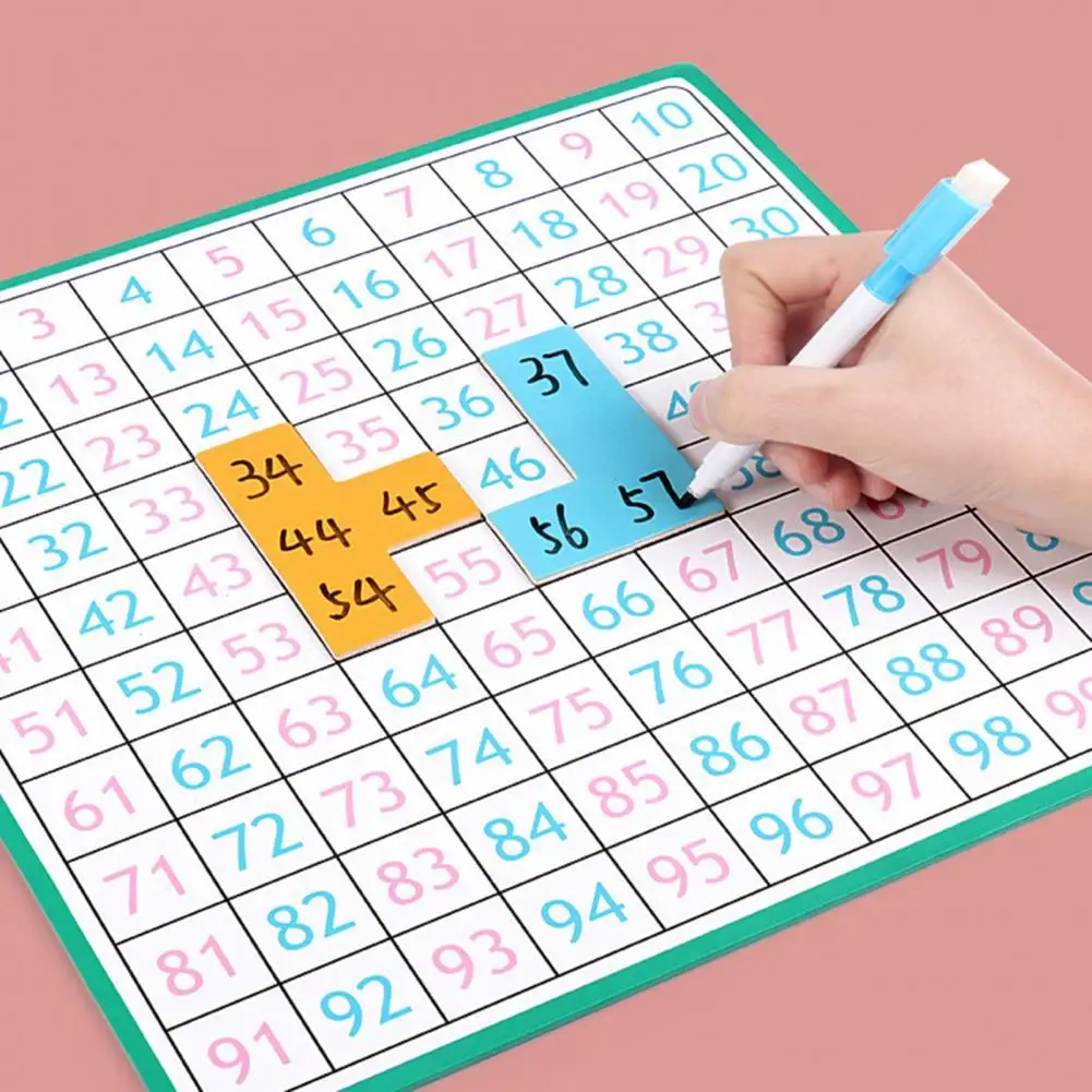 Interesting-Math-Board-Magnetic-Design-Educational-Toys-Wooden-1-to-100 ...