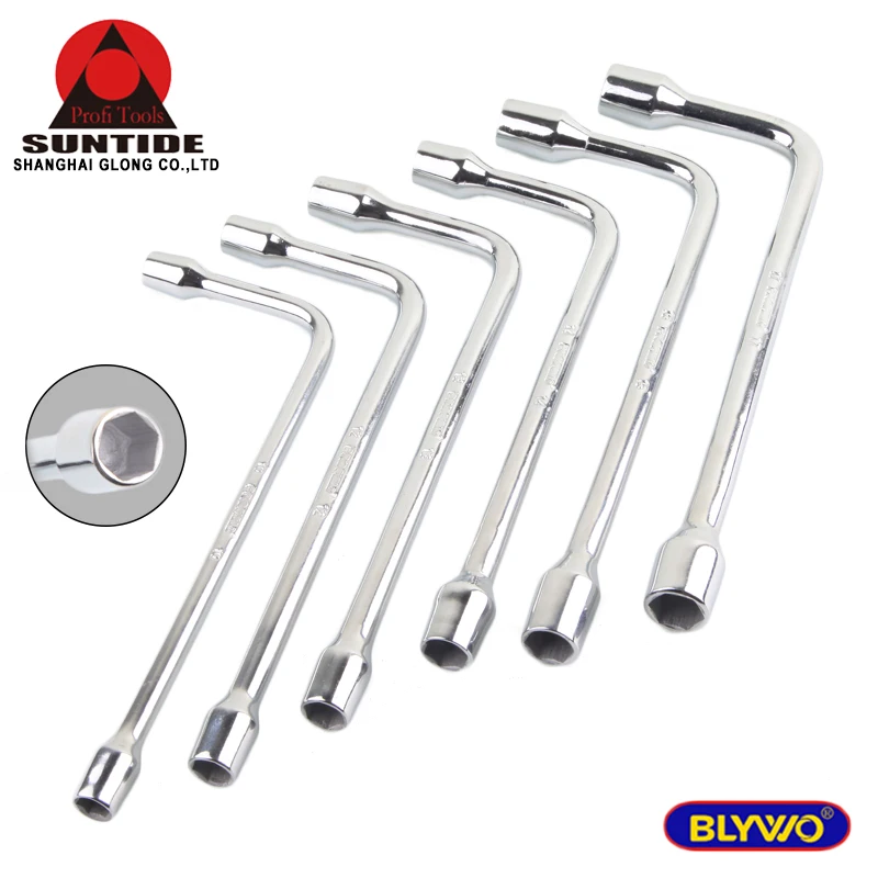 L Type Angled Socket Wrench Chrome Vanadium Steel Double Head Outer ...