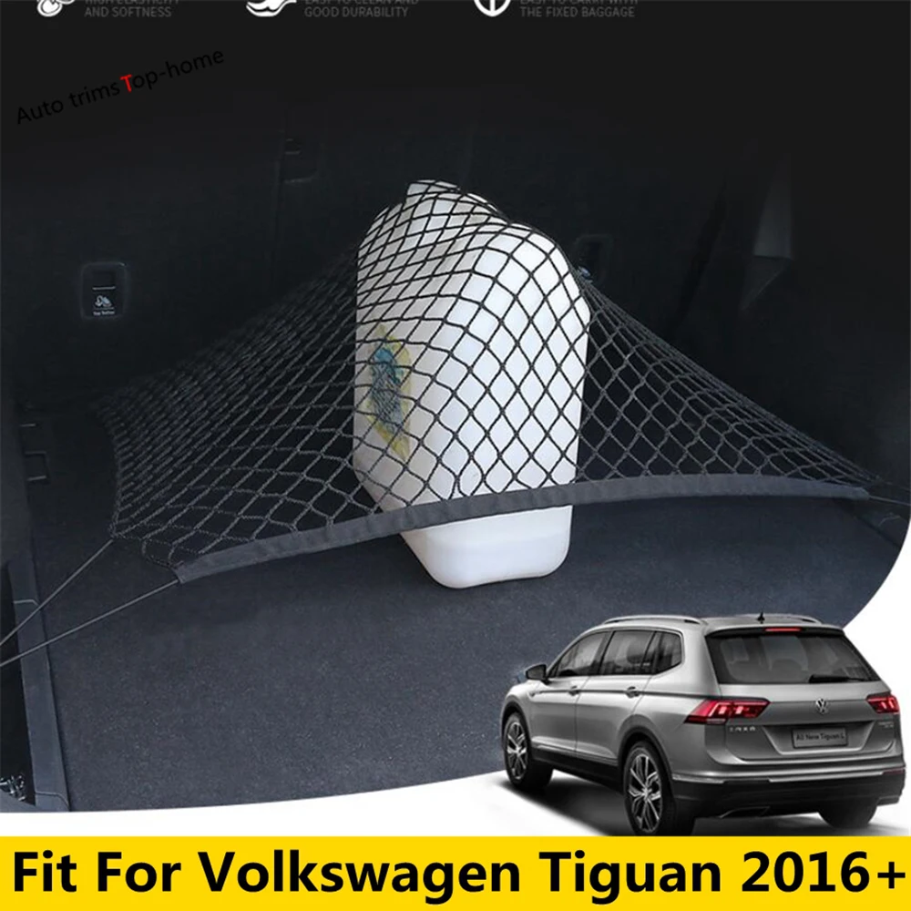 ด้านหลัง Trunk Cargo Storage Box Organizer สุทธิฝาครอบ Trim อุปกรณ์ ...