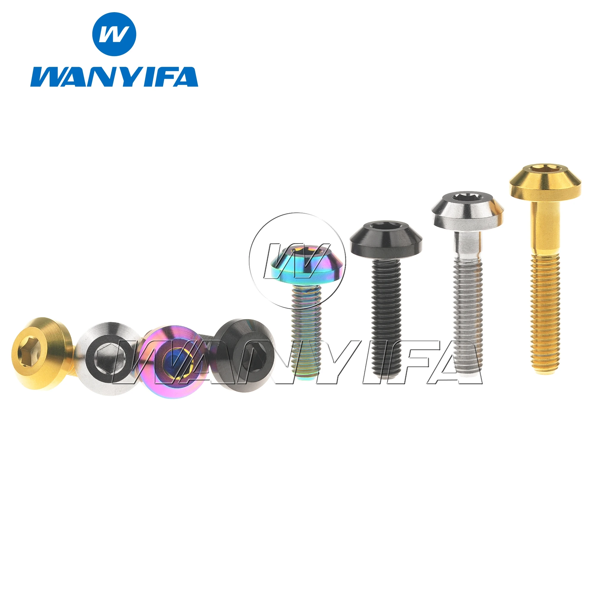 M6 x 12 15 20 25 30 35mm ALLEN Key TAPER หัวไทเทเนียม Bolt สกรูสำหรับ ...