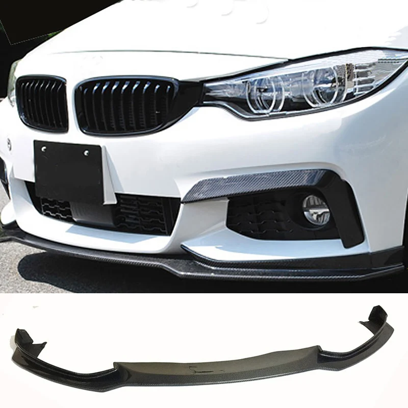 E-c Style Carbon Fiber Front Bumper Lip Spoiler For Bmw F32 F33 F36 ...