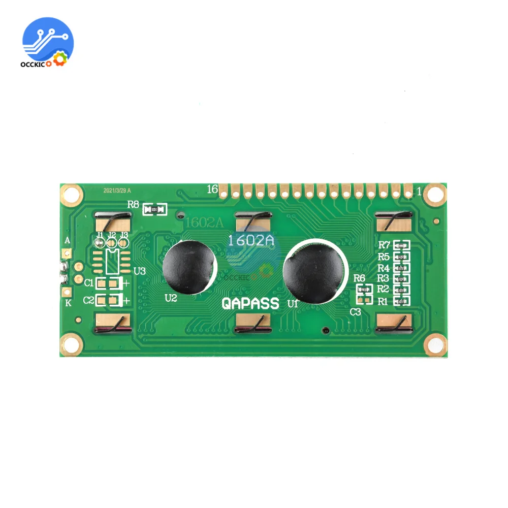 LCD1602 Bleu - Module LCD1602 écran bleu-jaune vert, 16x2, affichage ...