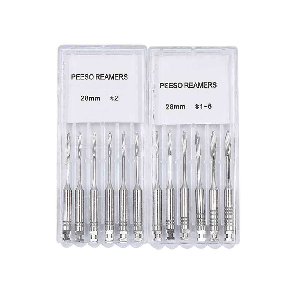 Dental Endodontic Drill Peeso Reamers Rotary 32mm/28mm Engine Use #1-6 ...