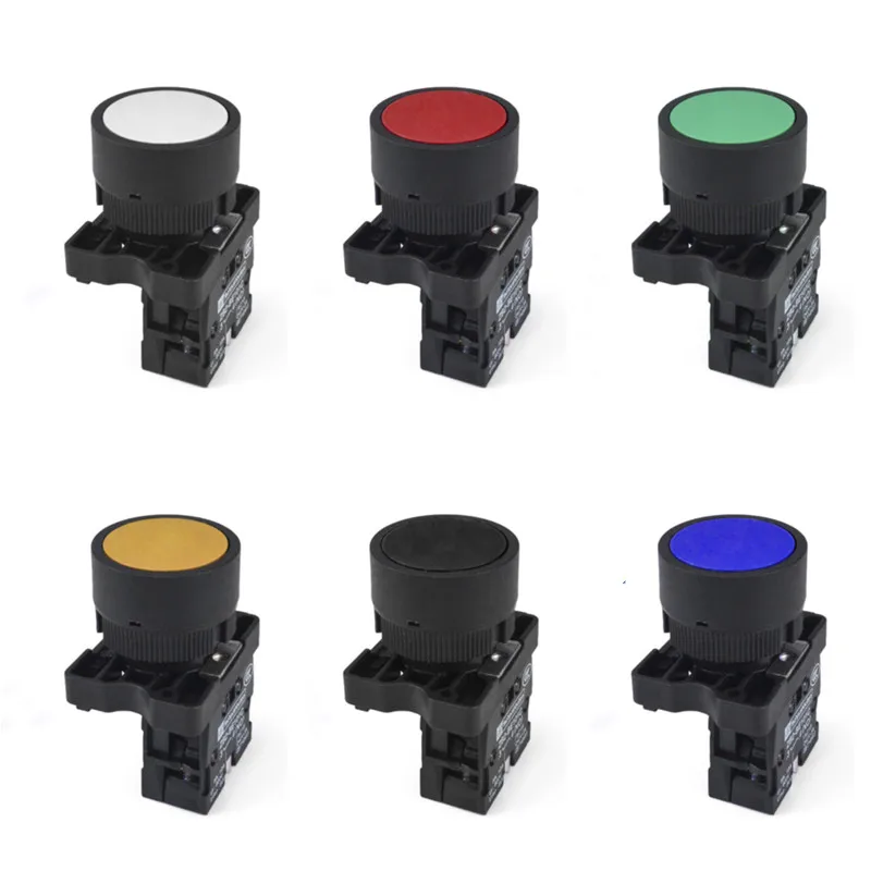XB2 Ea31 Ea42 Zb2 be101c 102c 22mm Instantaneous Flat Button Switch 1no ...