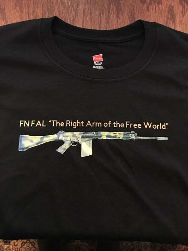 FULL COLOR FN FAL T Shirt The Right Arm of the Free World 308 NATO ...