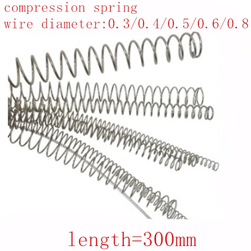 5pcs/lot 304 Stainless Steel Long Spring Y type Compression Spring Wire ...